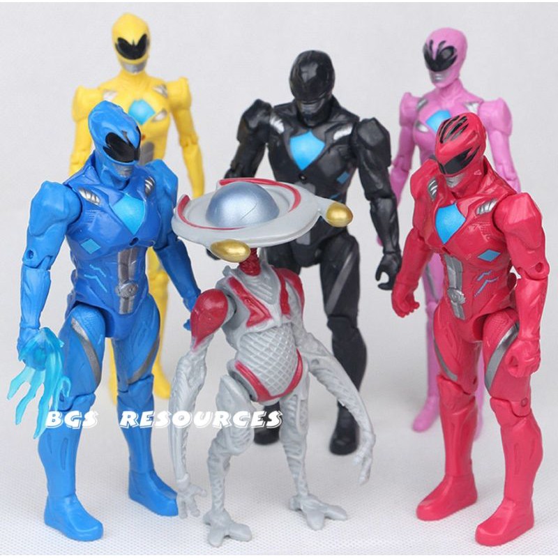 6PCS POWER RANGERS FIGURES SUPERHERO FIGURE IT'S MOPHIN TIME POWER ...