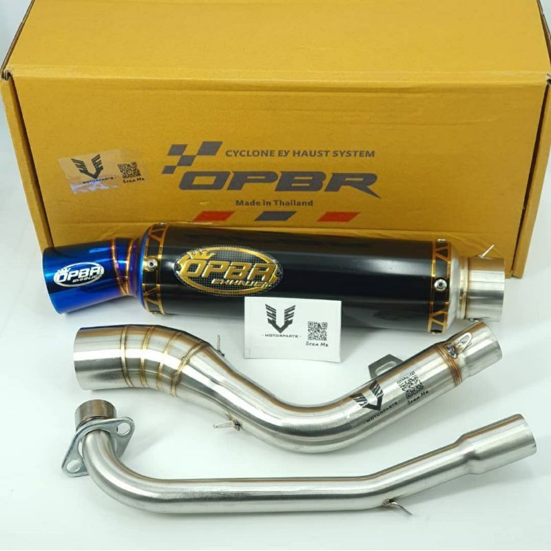 EX5 Tembak Bulan OPBR Open Exhaust Racing Exhaust Black Cyclone Exhaust ...