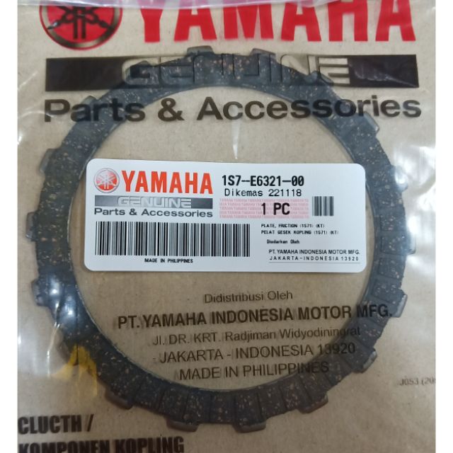 Yamaha LC135 Clutch plate 100% Original Hly (Harga 1 keping) | Shopee Malaysia