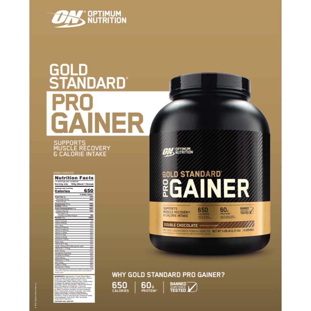 Optimum Nutrition Gold Standard Pro Gainer 5 lbs (14 Serv) | Shopee ...