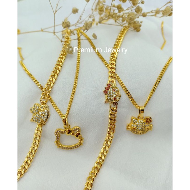 Emas Sadur 24k Budak Set Rantai Leher+Loket+Gelang Tangan 💥 HARGA ...