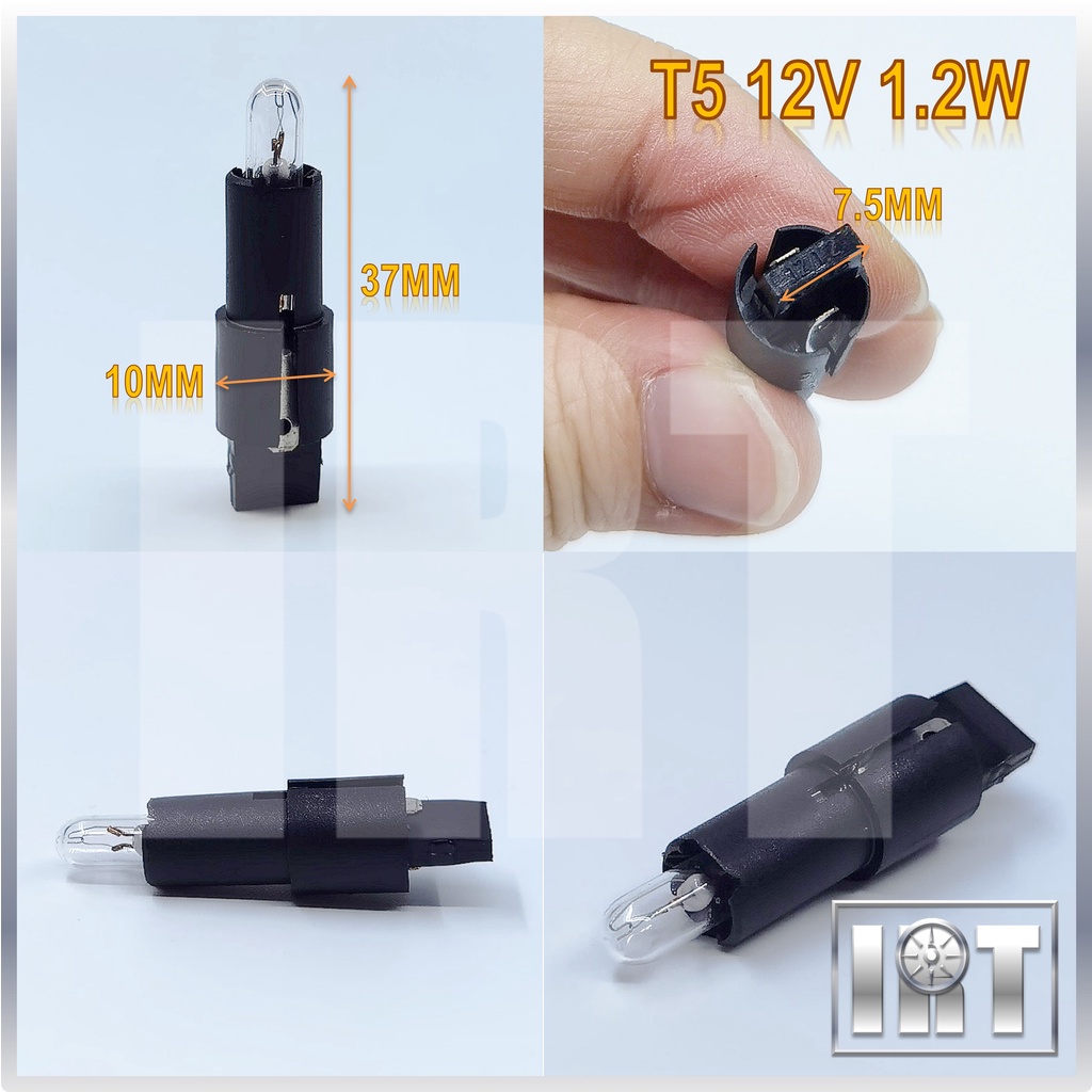 T5 T3 T4 T6 T10 12V 24V Socket Meter Bulb Dashboard Aircon Panel Kereta Car Housing Saga Iswara ...