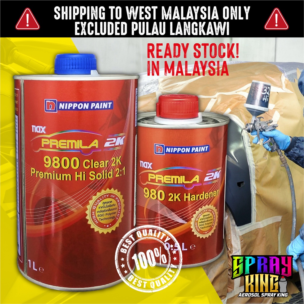 NIPPON PAINT Nax Premila 9800 HP Velocity Clear 2K 2:1 [ Premium ...