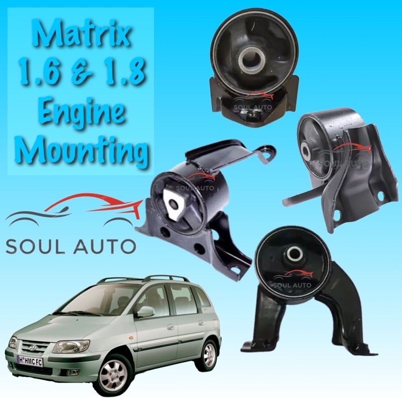 Hyundai Matrix (2001-2010 year) 1.6cc & 1.8cc AUTO Engine Mounting Set ...