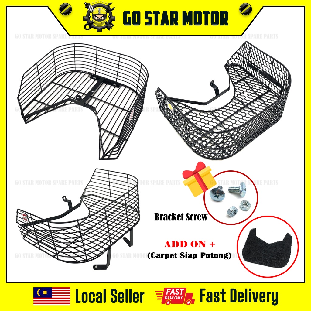 RS150 RS 150 RS-X 150 RSX RS-X150 BASKET BAKUL RAGA BESI IRON STEEL KACANG 88 WITH CARPET FREE ...