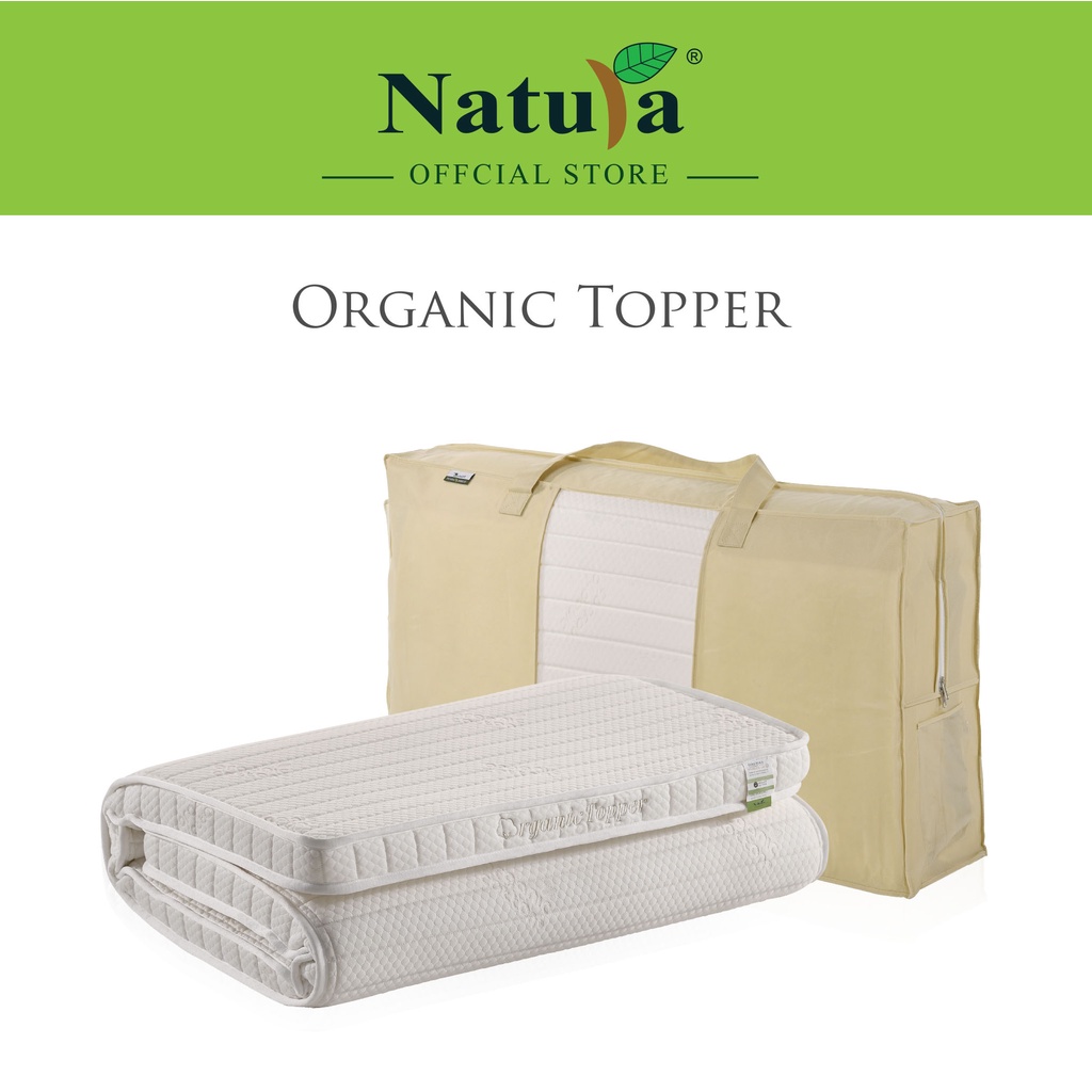 Natura Bio Memory Foam Organic Topper/Fully Biobased Memory Foam/3 inch ...