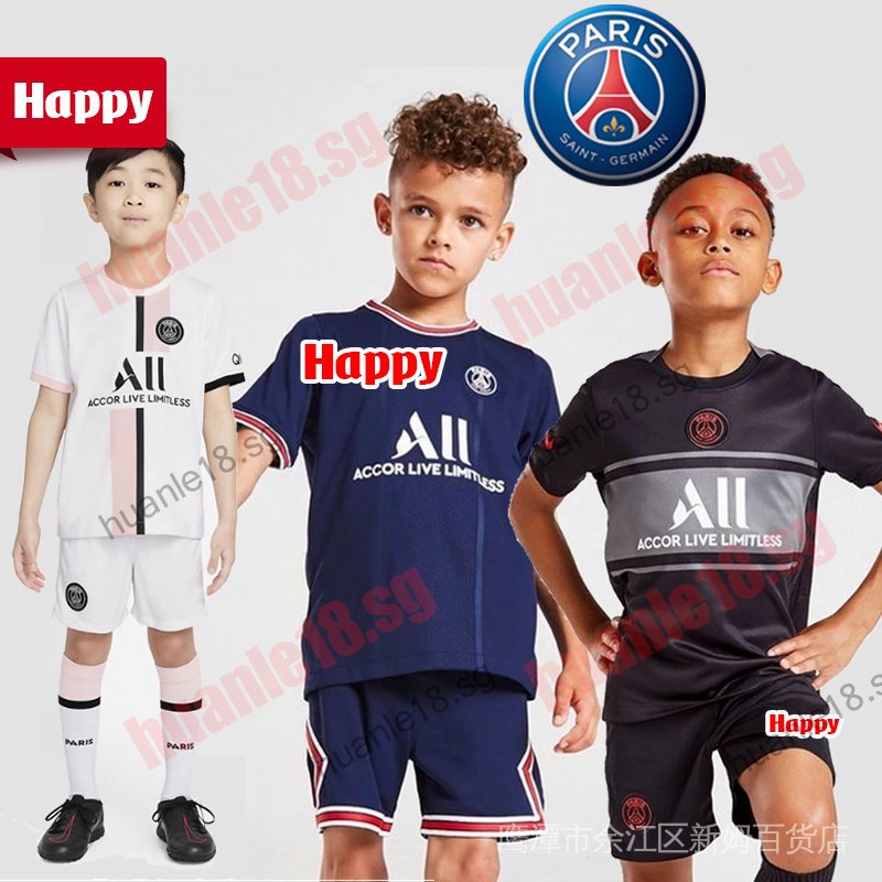 V2TI 21-22 Kids PSG Jersey Third Paris Saint-Germain Jersey Away Soccer ...