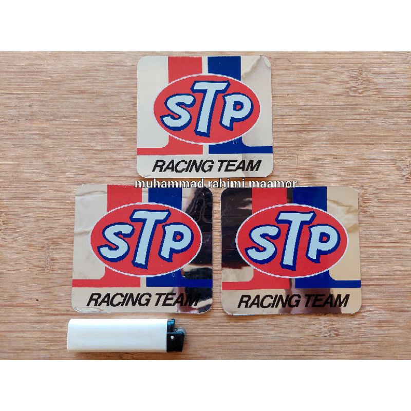sticker STP RACING TEAM chrome | Shopee Malaysia
