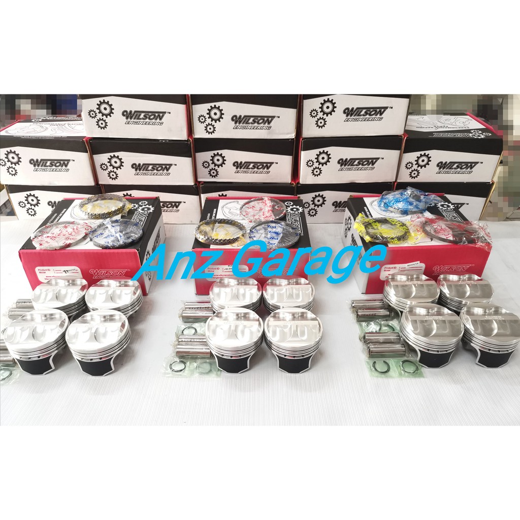 WILSON Piston 4G93 High Compression Pin 19mm Semi Forged NA CK CA MIVEC ...