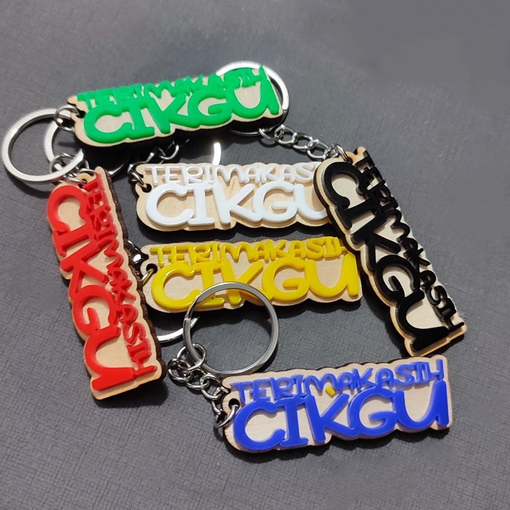(Top Craft) Readystock Hadiah Keychain Hari Guru Keychain Teacher's Day ...