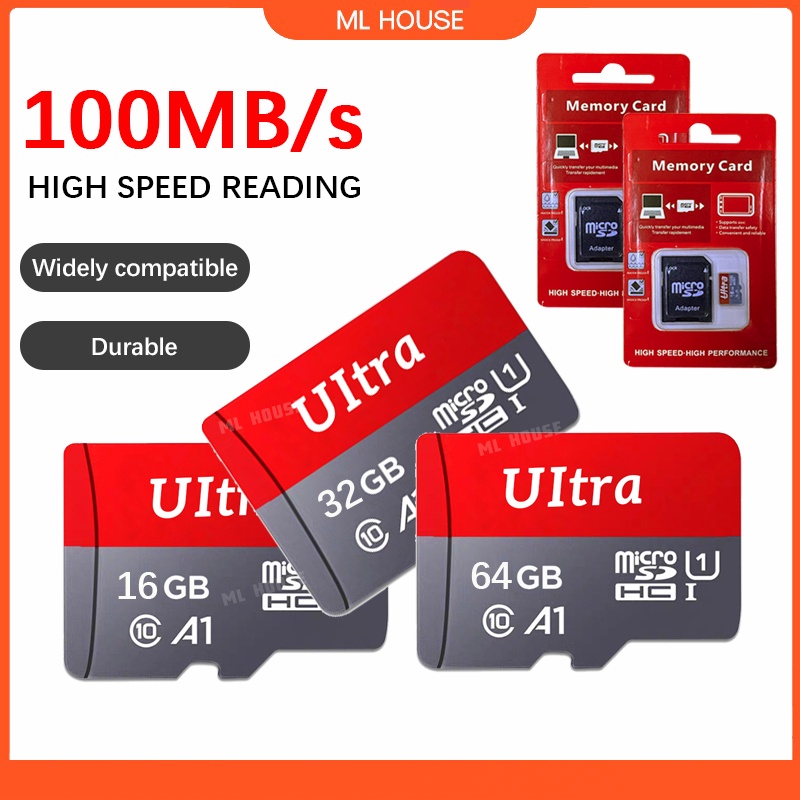 Ultra Memory Card with Adapter A1 Micro SD Card Class10 Flash Memory ...