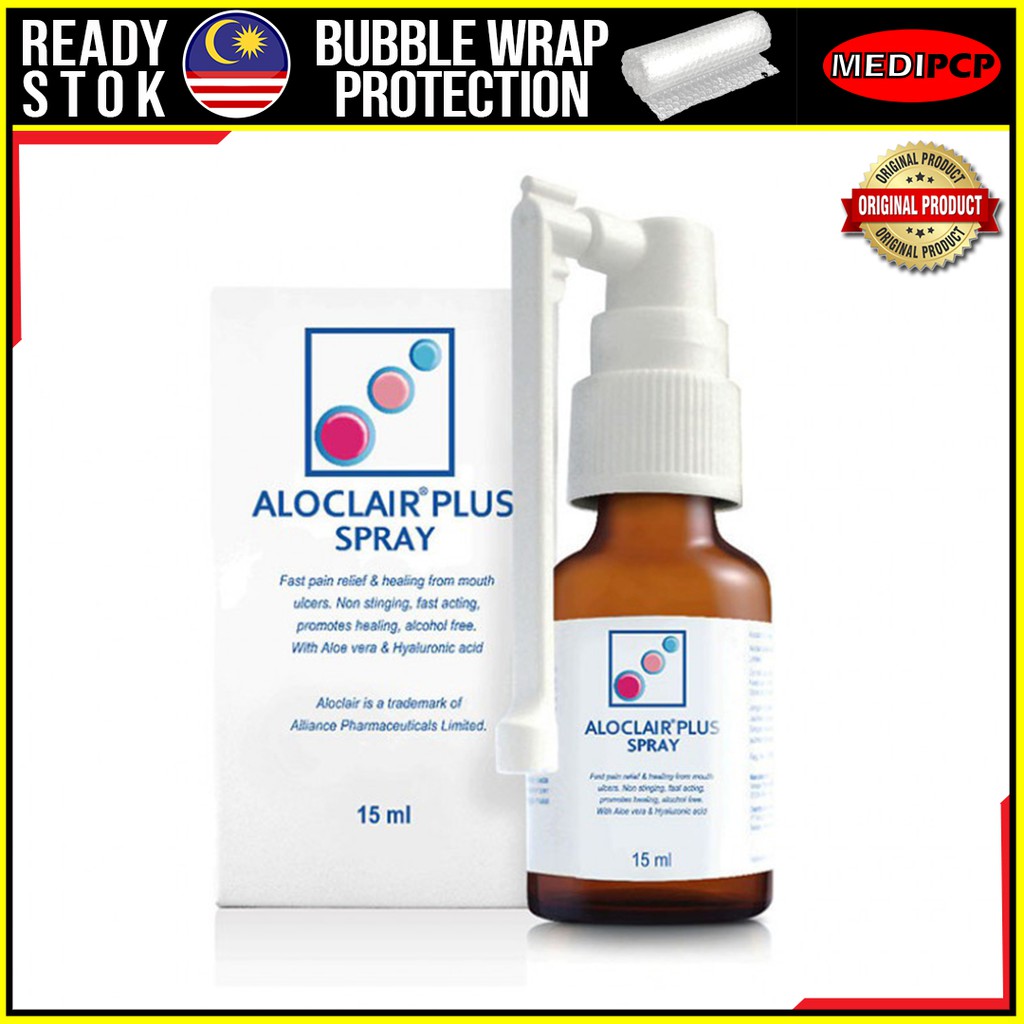ORIGINAL Aloclair Plus Spray (15ml) - UBAT ULSER | Shopee Malaysia