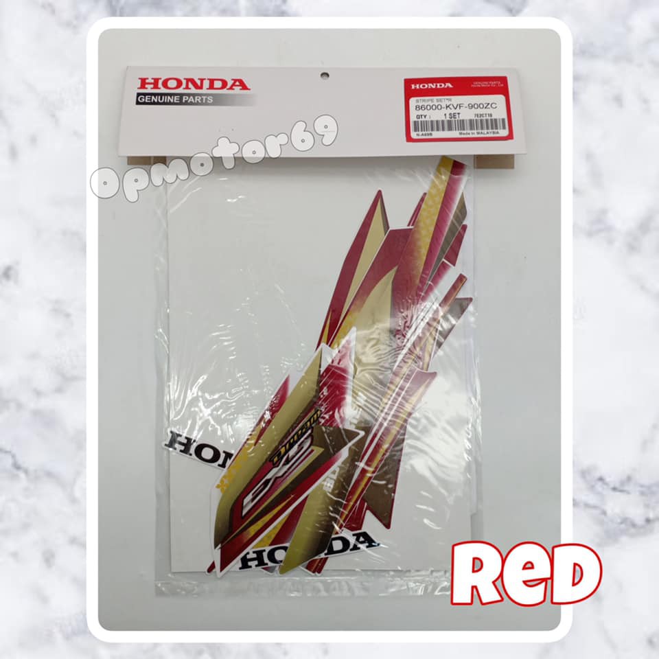 HONDA EX5 / EX5 DREAM STICKER STRIPE STAMP STIKER ORIGINAL HONDA MADE ...