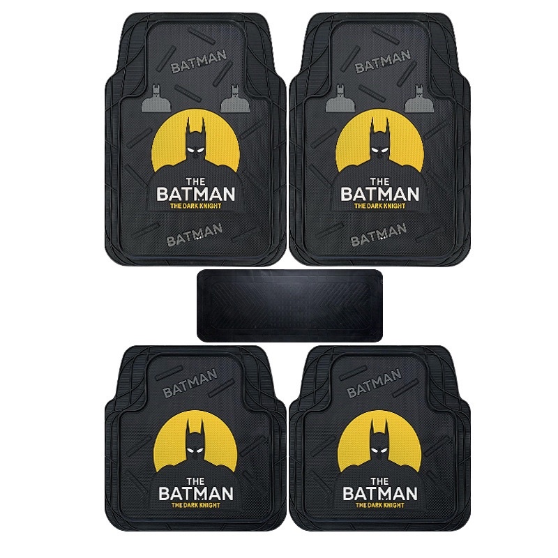 Car carpet batman car foot mat 5in1 Car Carpet - Black 5in1 | Shopee ...