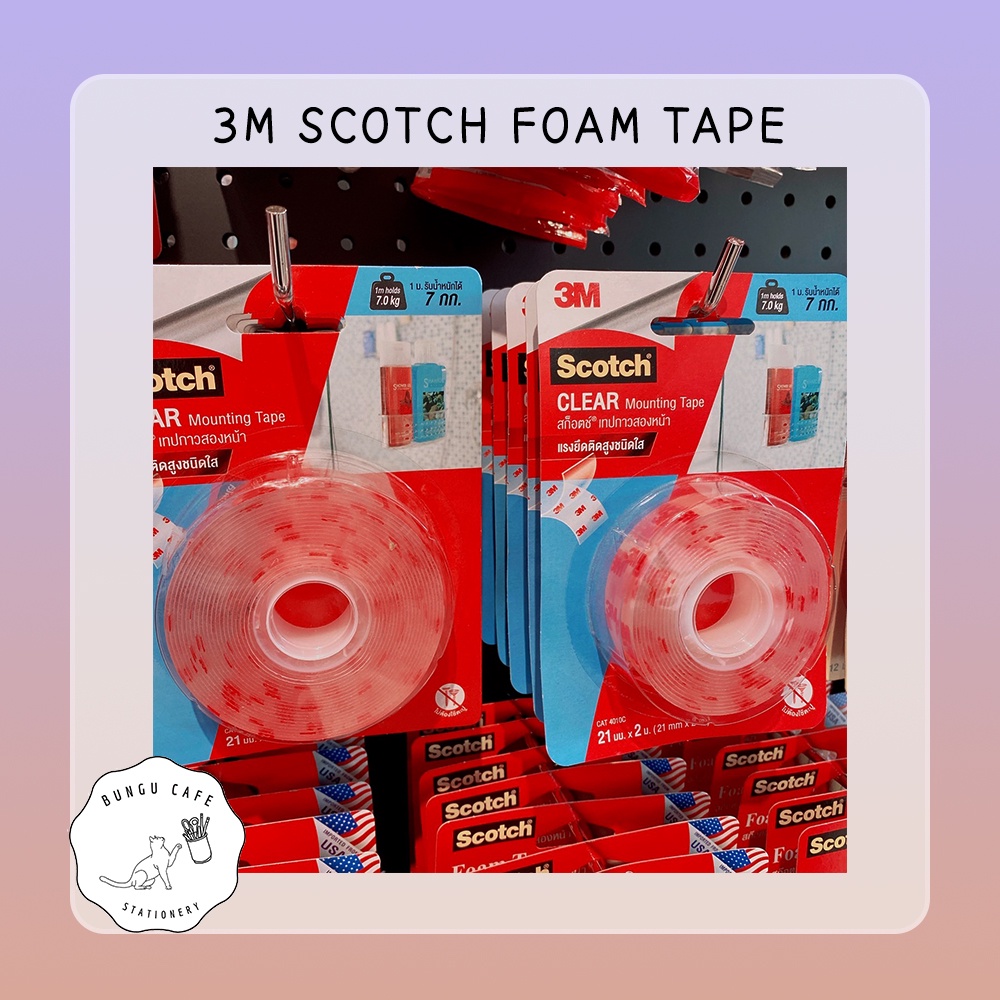 3M Scotch Clean Mounting Tape Indoor/Outdoor UV Resistance // 3M ...