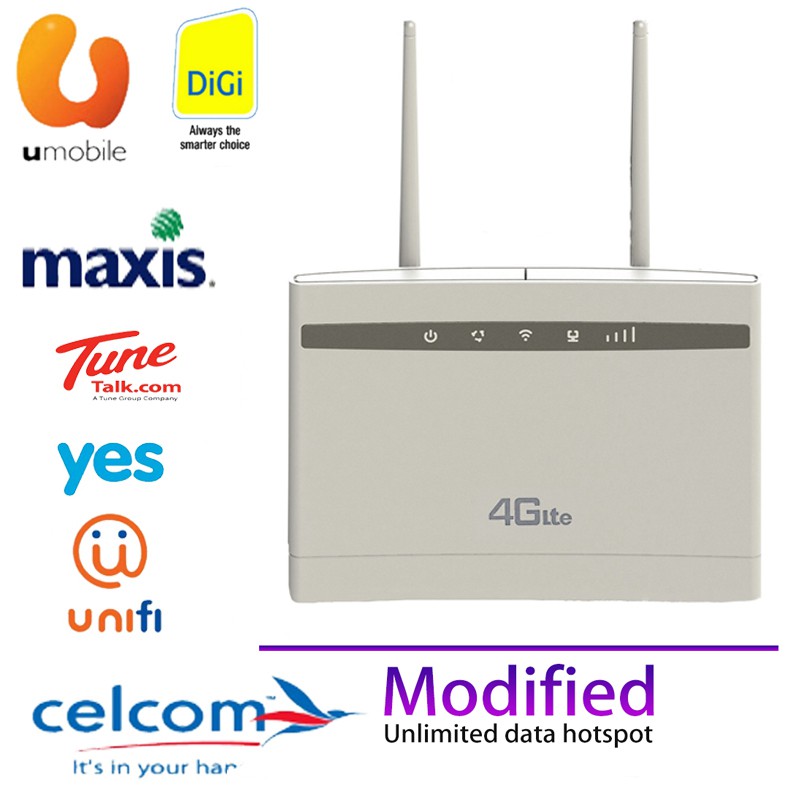 MODIFIED 4G UNLIMITED BYPASS HOTSPOT DATA MODEM ROUTER CP2002 CP2003 ...
