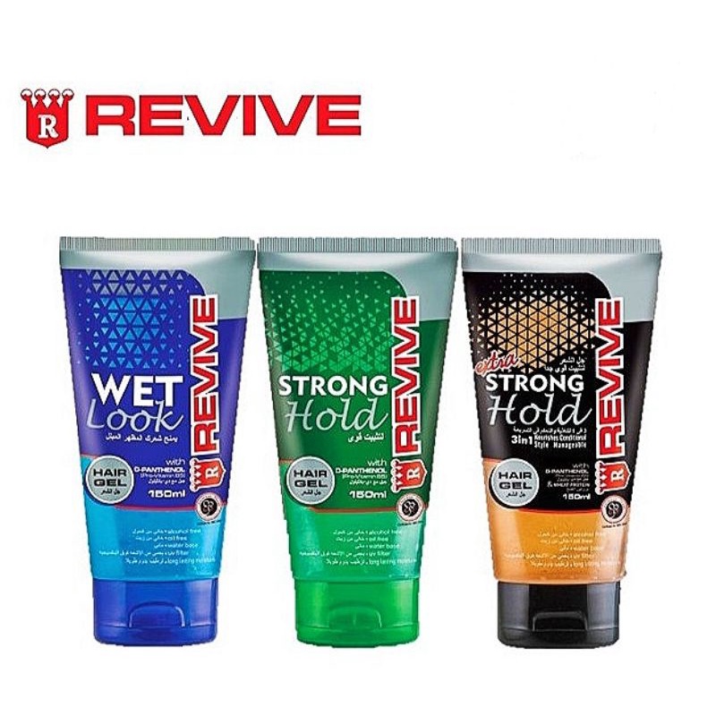 Revive Hair Gel 60ml/150ml 发胶 Extra Strong Hold/Wet Look/Strong Hold ...