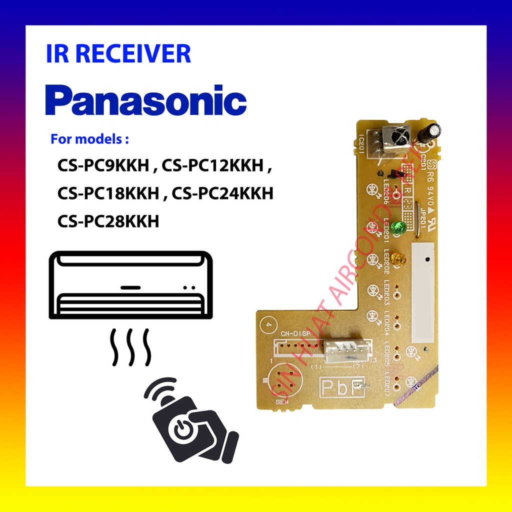 IR receiver sensor PANASONIC CS-PC9KKH CS-PC12KKH CS-PC18KKH CS-PC24KKH ...