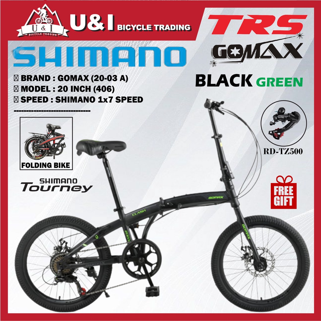 GOMAX CLASH 20" (406) SHIMANO 7 Speed Folding Bike / Basikal Lipat ...