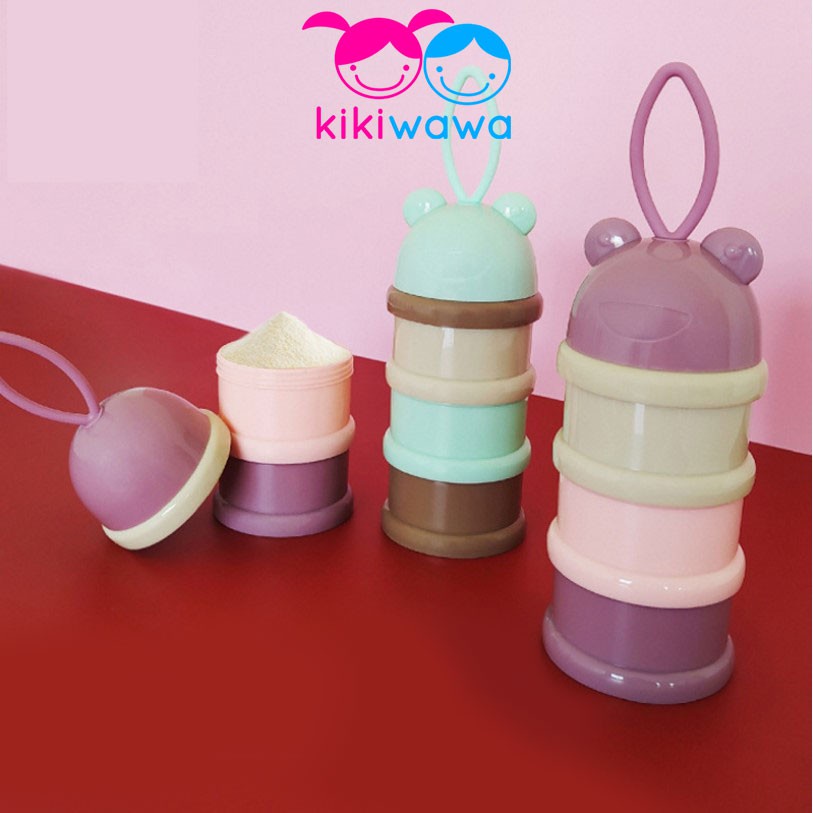 3 Layers Stackable Milk Powder Dispenser Milk Powder Container Portable ...