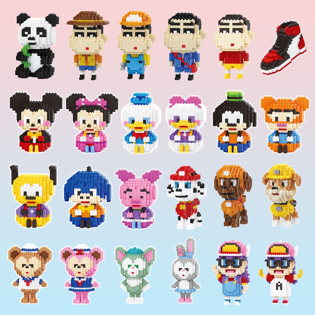 🔥Ready Stock🔥Shin Chan Bear Rabbit Building Blocks Mirco Diamond Brick ...