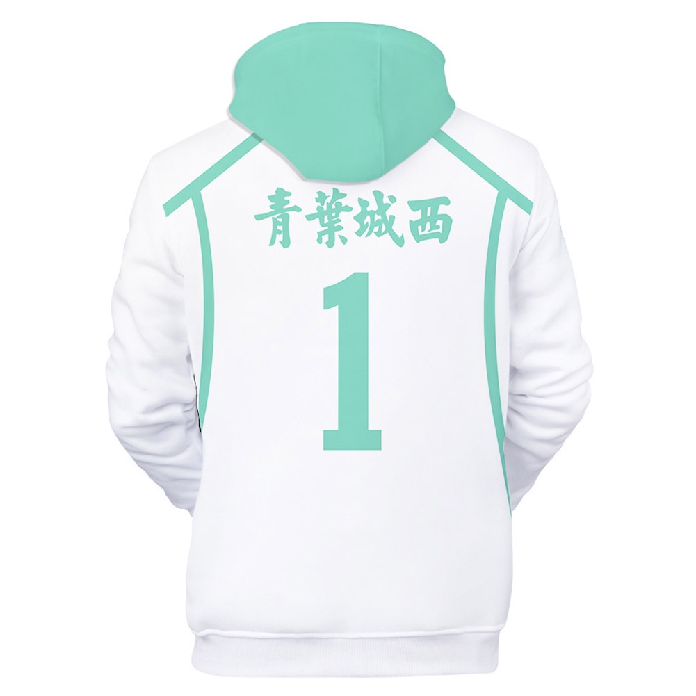 Haikyuu!! Aoba Johsai High School Oikawa Tooru Hoodie Cosplay Pullover ...