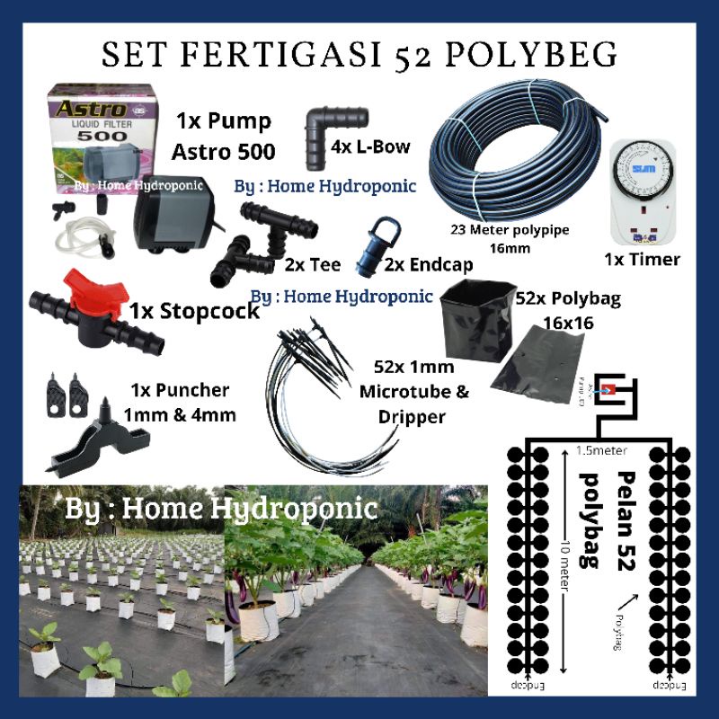 SET FERTIGASI LENGKAP / SET TANAMAN FERTIGASI MUDAH PASANG | Shopee ...