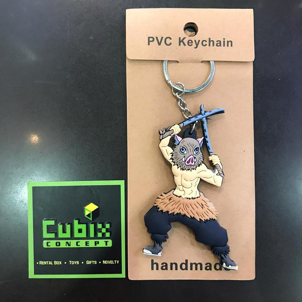Cute Cartoon PVC Key Chain Dual Face Demon Slayer Kimetsu no Yaiba ...