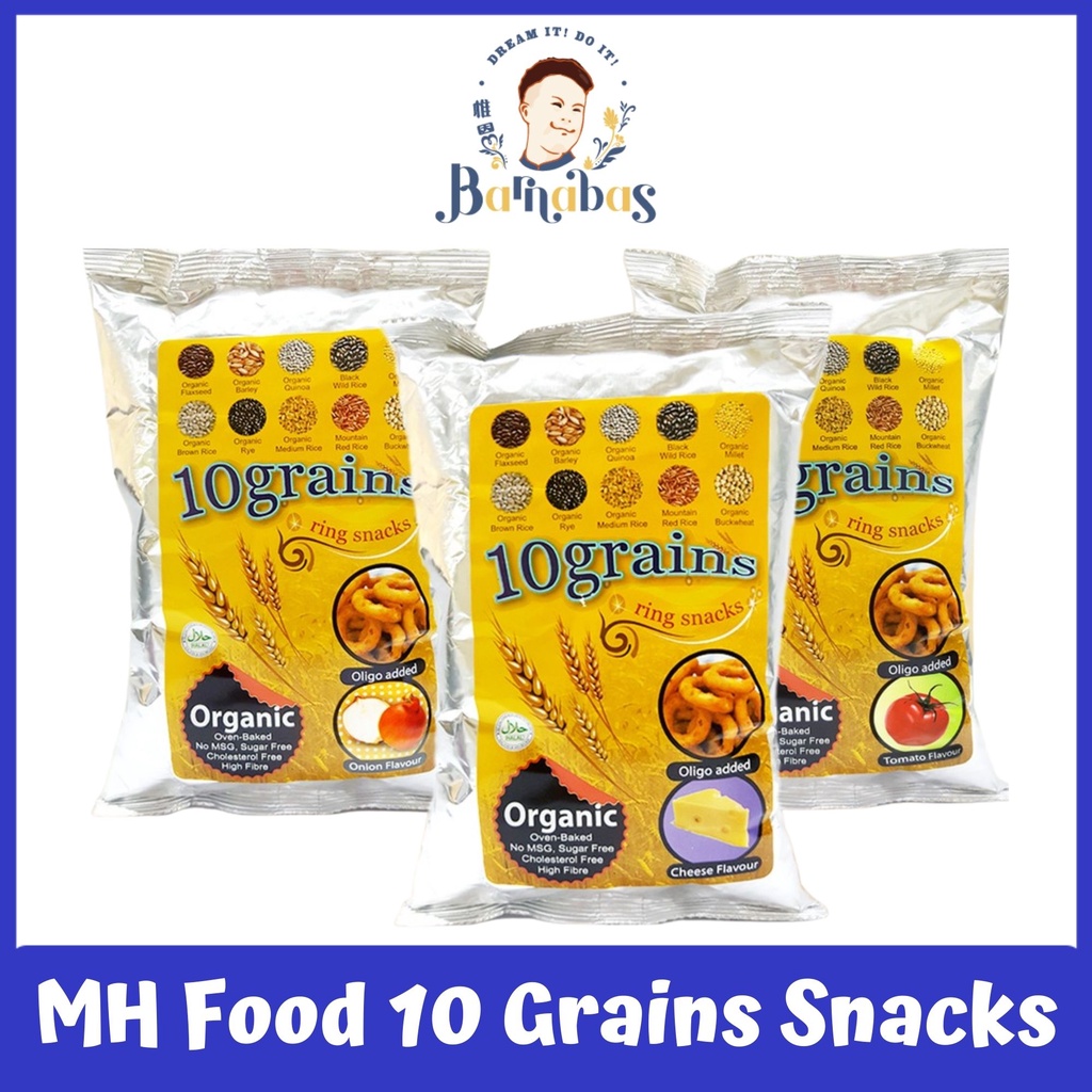 MH Food 10 Grains Ring Snacks [Cheese, Onion, Tomato] (50g) | Shopee ...