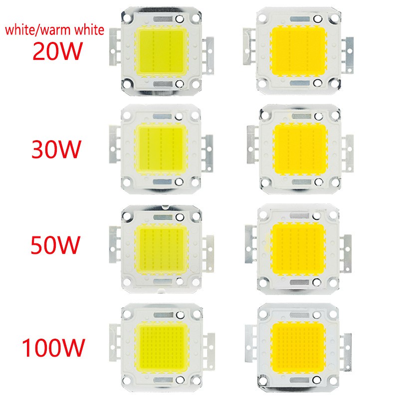 10w 20w 30w 50w 100w White/Warm Led Chip Integrated High Power Lamp ...