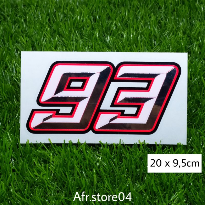 Sticker 93 Marc Marquez 20cm | Shopee Malaysia