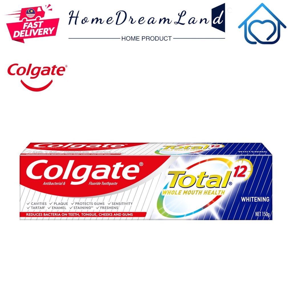 Colgate Total Toothpaste (Whitening)- 150g | Shopee Malaysia