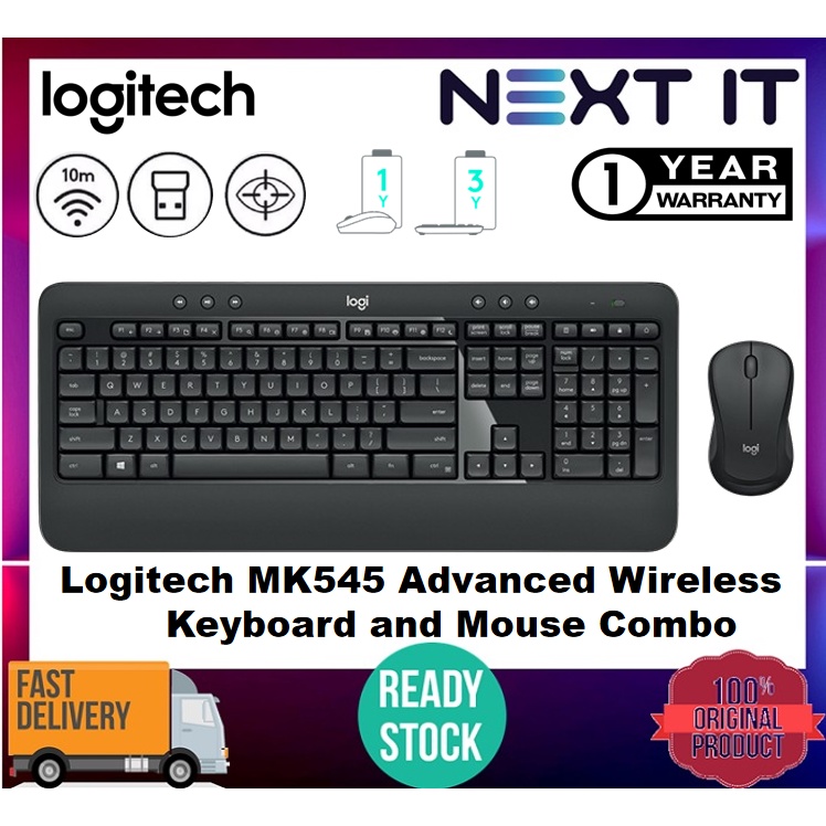 [READY STOCK] Logitech MK545 Advanced Wireless Keyboard and Mouse Combo | Shopee Malaysia