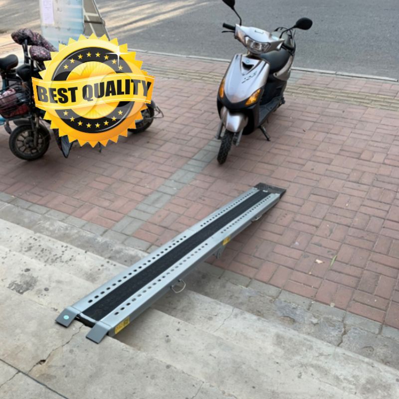 [RM36 COIN CASHBACK] Besi padu Folding Ladder Bike motorcycle Ramp ...