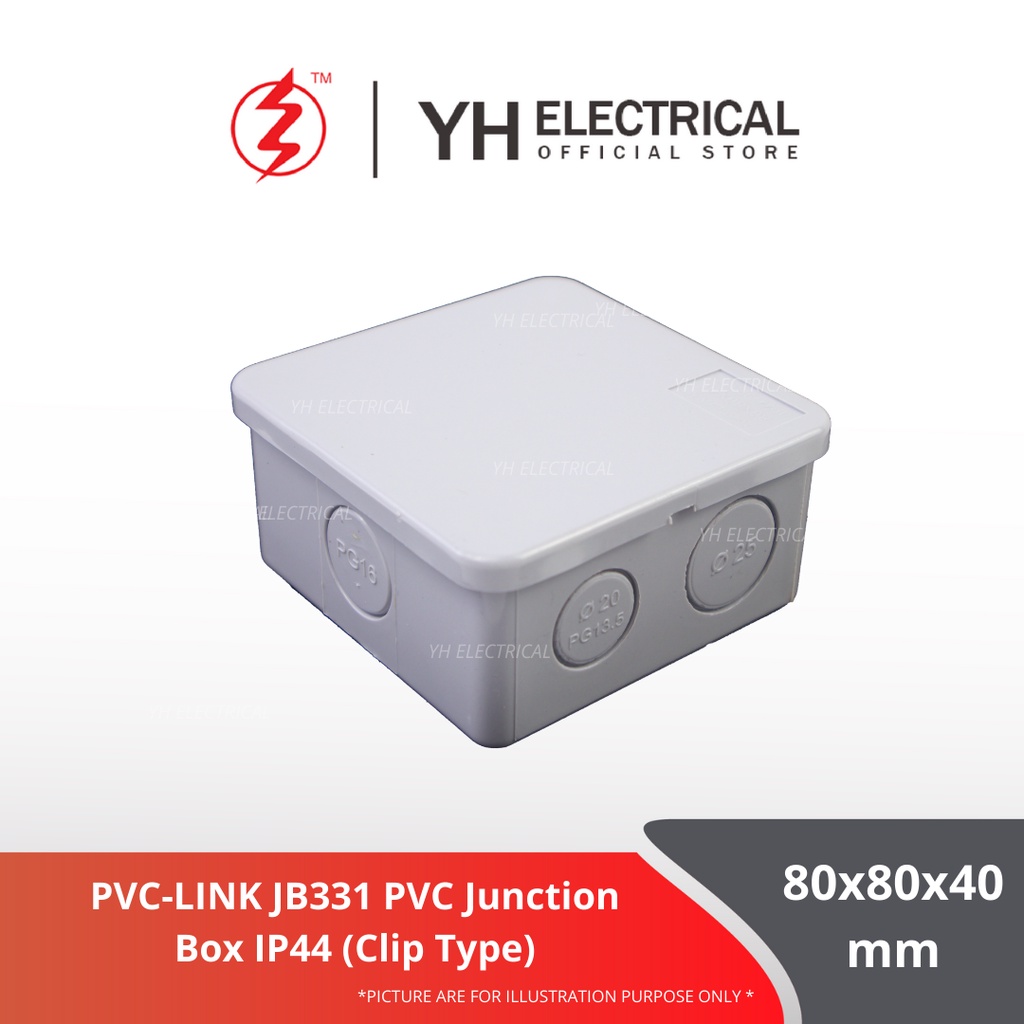 PVC LINK WEATHERPROOF ENCLOSURE BOX PEB 331 80MM X 80MM X 40MM GREY ...