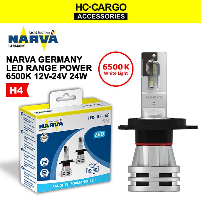 NARVA LED H4 Range Performance LED 6500K | Shopee Malaysia