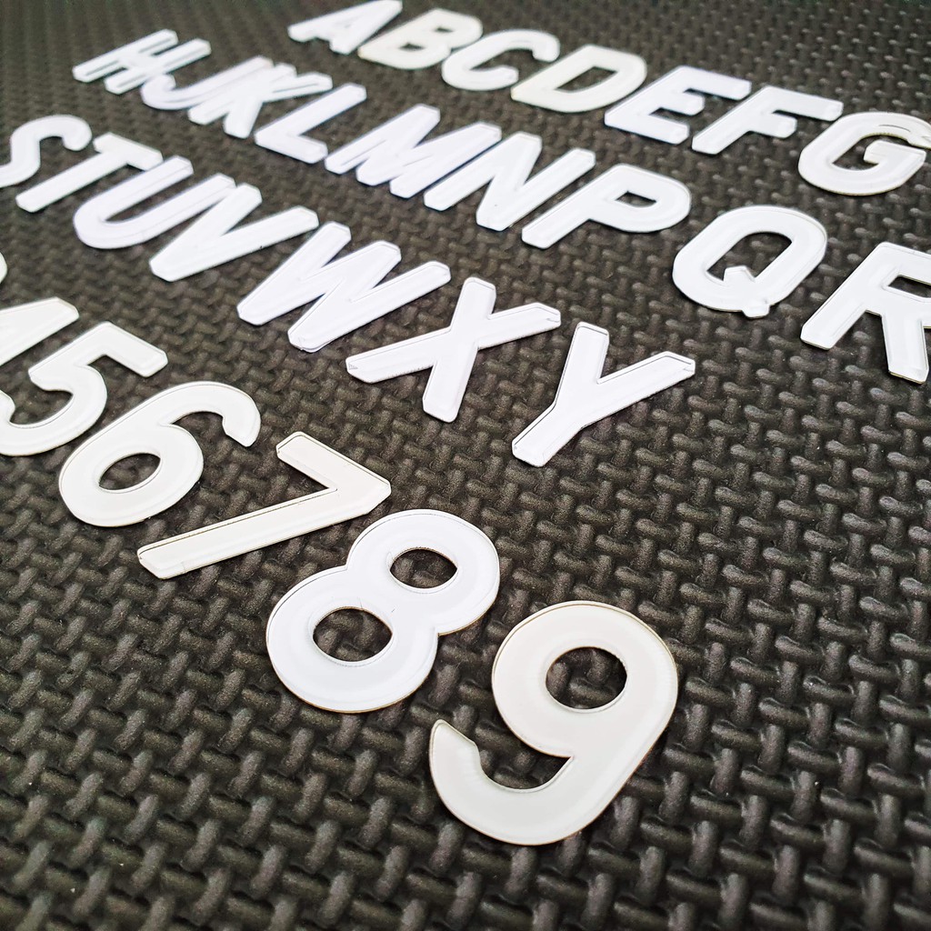Number Crystal White!! [Motorcycle Plate] | Shopee Malaysia
