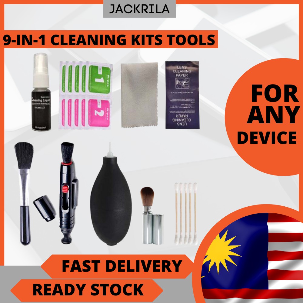 🔥 Ready Stock 🔥jackrila Cleaning Kits Tools Equipment 9n 9 In 1 For