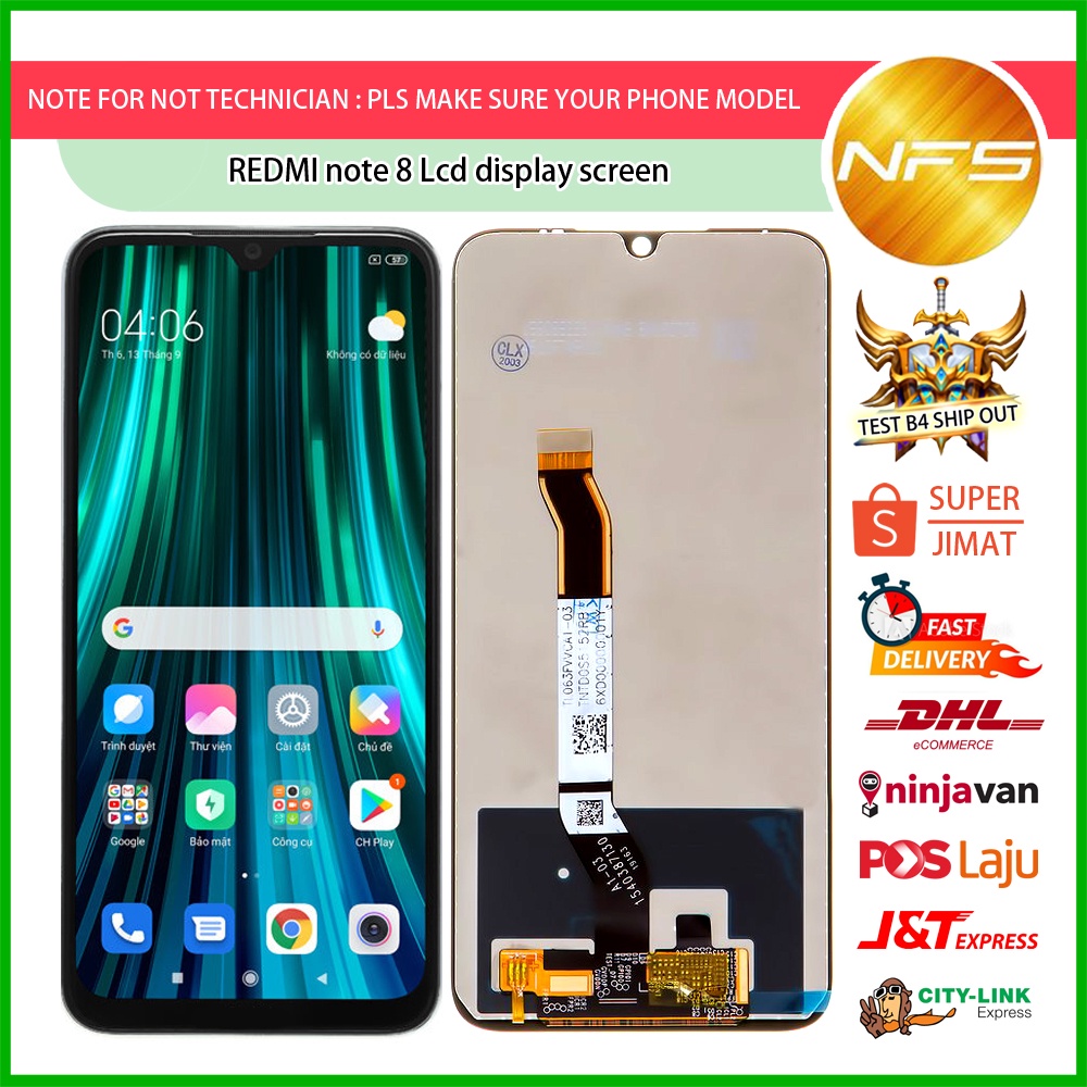 NFS STOCK - Penggantian skrin paparan LCD dan penyusun skrin sentuh ...
