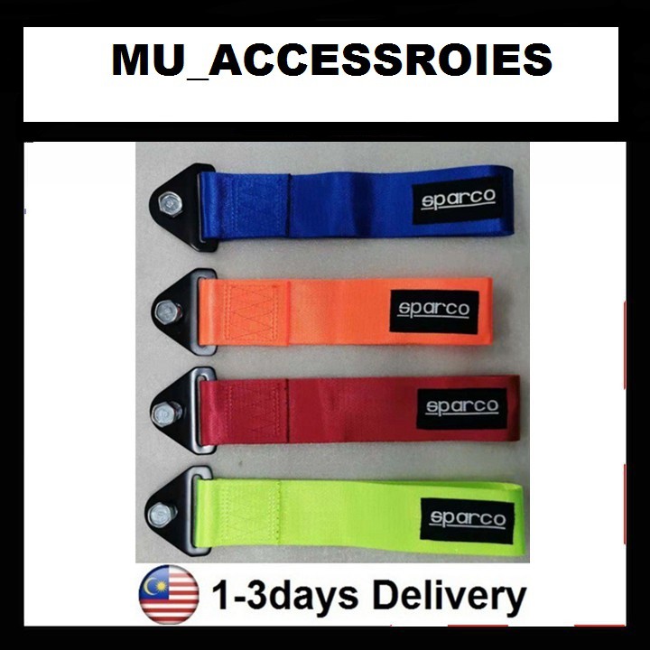 Universal Sparco Towing Strap / Belt Bumper Hook | Shopee Malaysia