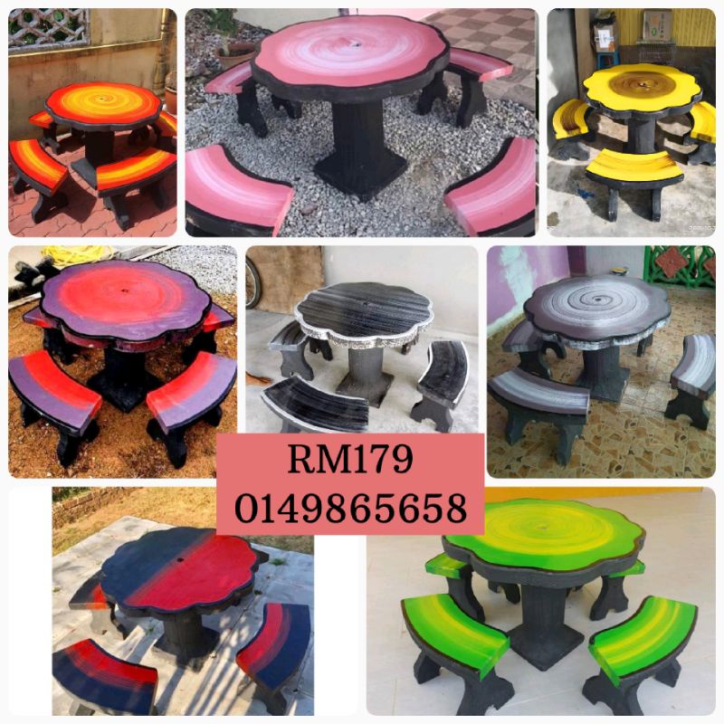 kerusi meja batu murah KELANTAN ! COD WASAP /0149865658 | Shopee Malaysia