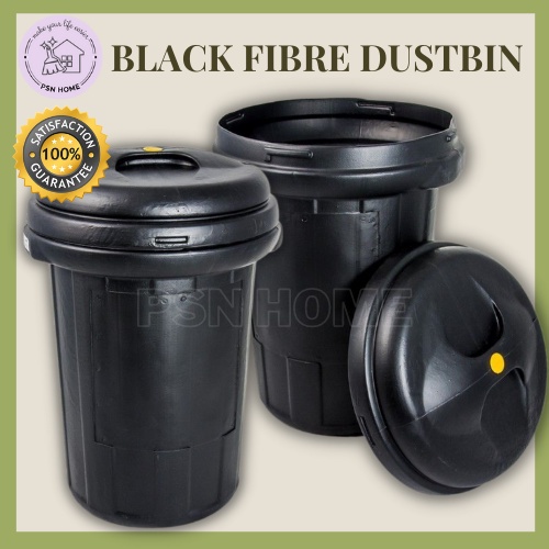 Black Fibre Dustbin Tong Sampah | Shopee Malaysia