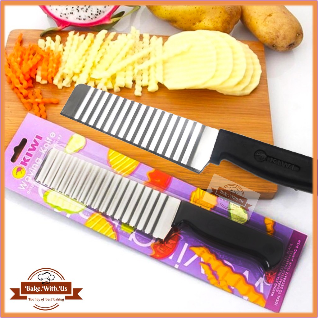 Jelly Potato Vege Cutter Stainless Steel Serrated Blade | Potato Cutter ...