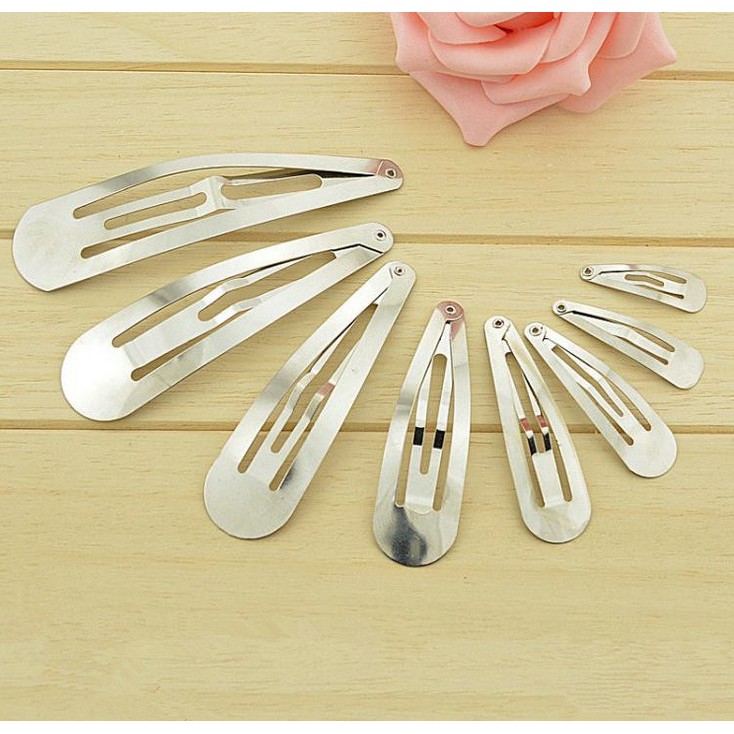 10 pcs/lot Metallic Silver Drop Shape Hair Clips Head Hairpins Jewelry ...