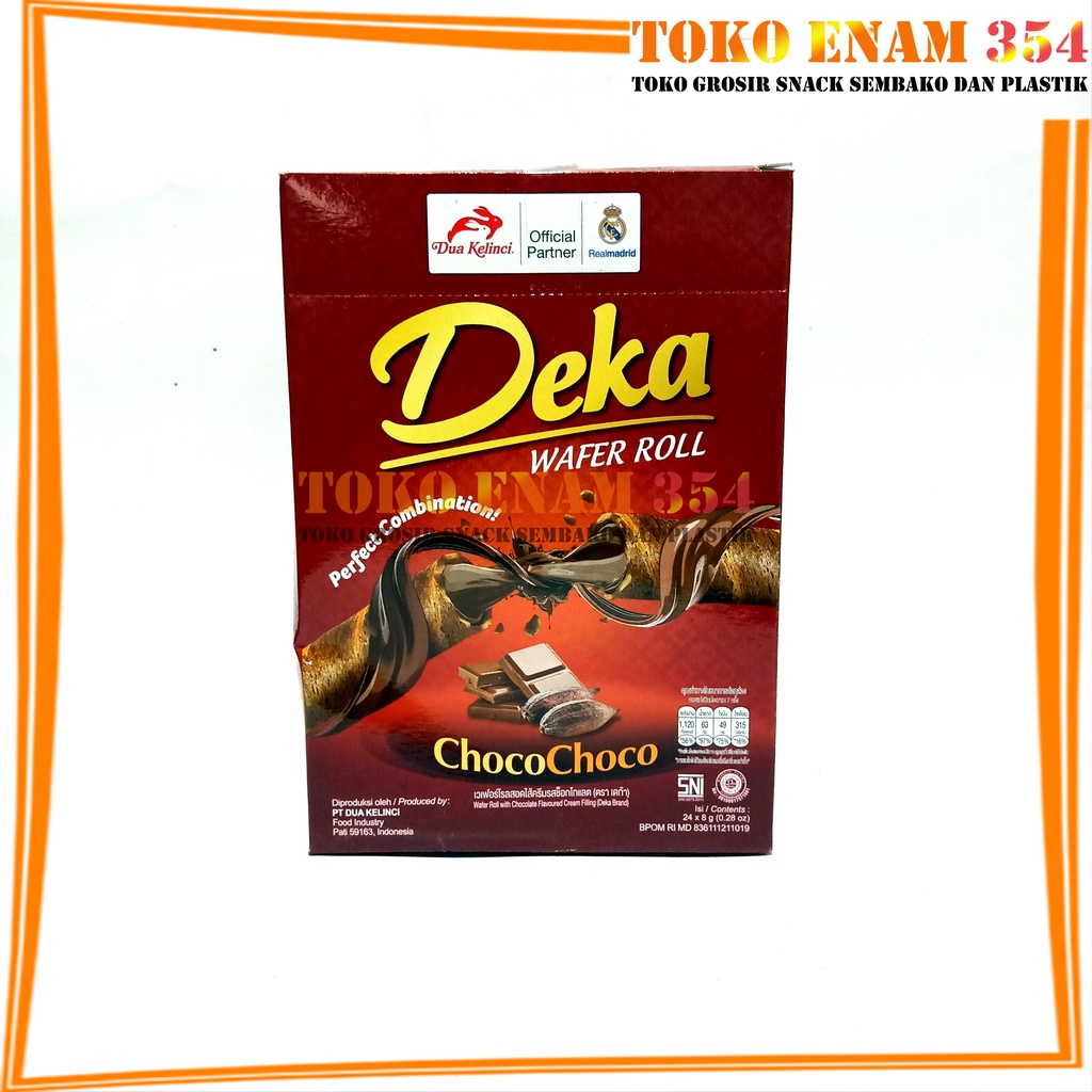 Wafer Roll Deka Dua Kelinci Contents 24pcs x 8.5 Gr (2 Variants Of ...
