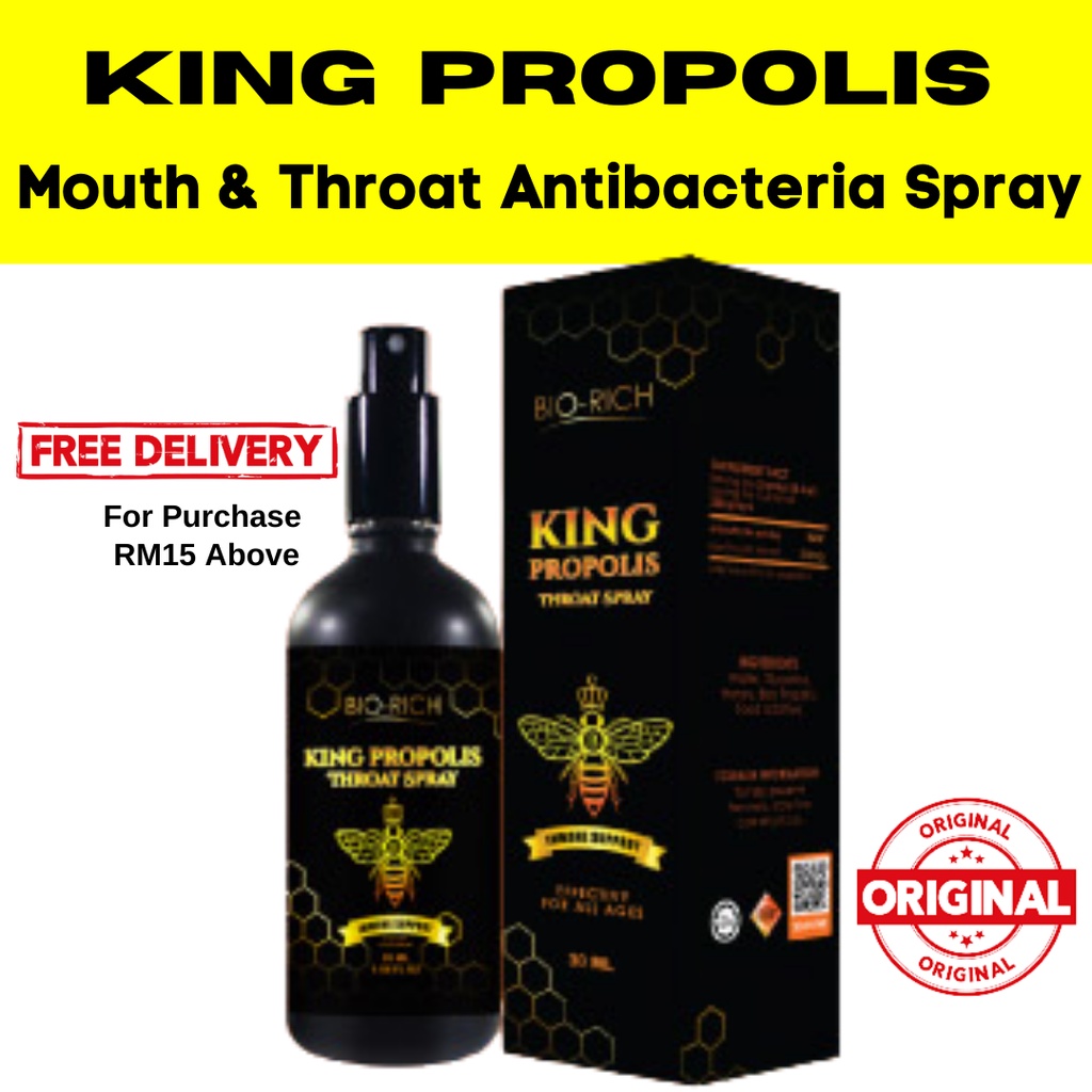 [READY STOCK] Spray Antibakteria Mulut Tekak Kerongkong King Propolis ...