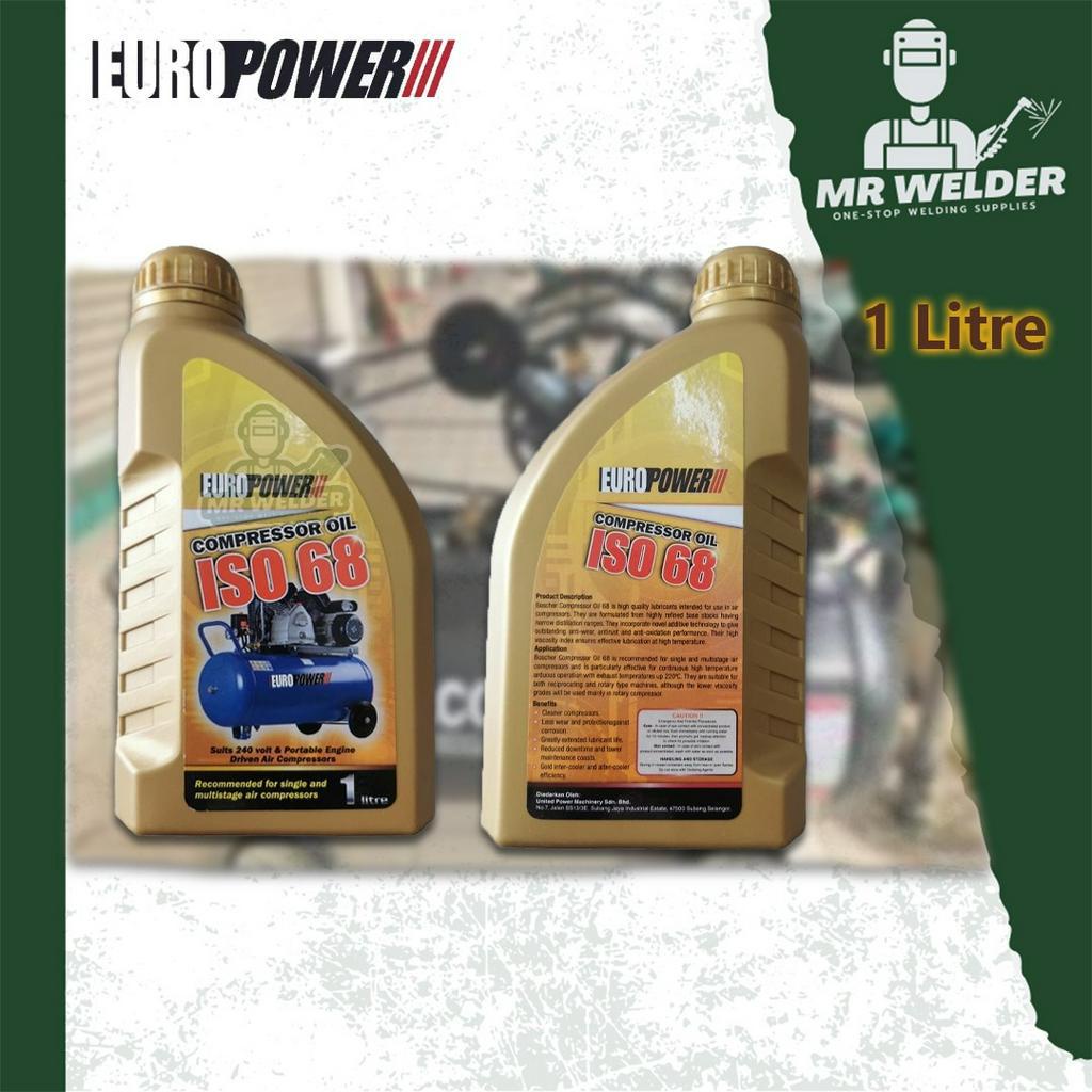 Eurox Europower Compressor Oil ISO 68 | Lubricant Minyak Hitam Pelincir ...