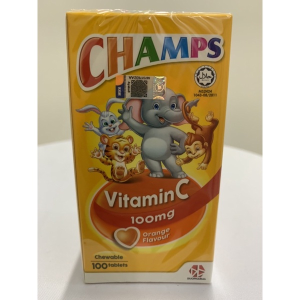 CHAMPS VITAMIN C 100MG (100'S) | Shopee Malaysia