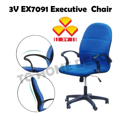 3V EX7091 Lagre Executive High Back Ajustable Height Office Study ...