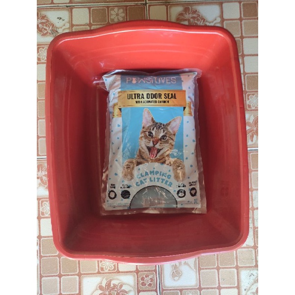 Large Box Cat Toilet bekas pasir kucing besar tempat kucing | Shopee ...